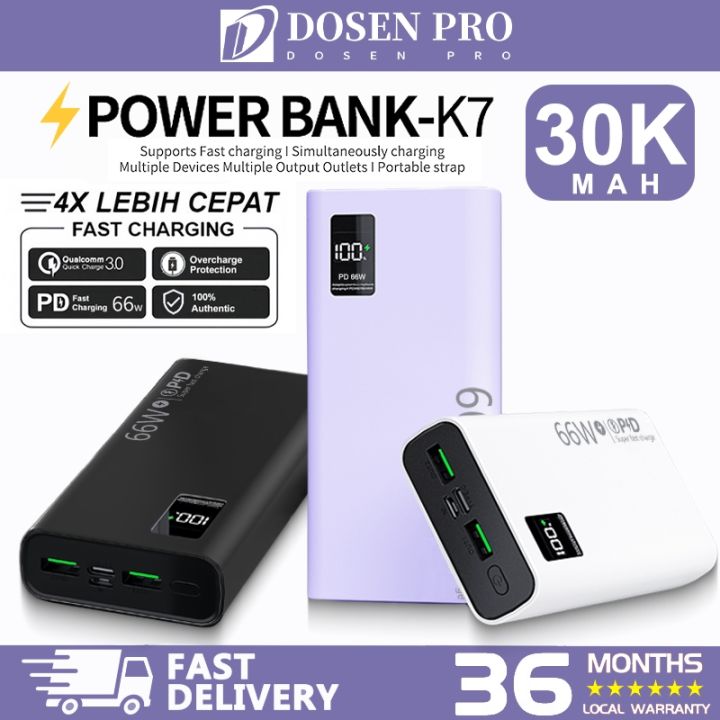 - DOSEN Pro Original PowerBank Fast Charging PD66W 30000MAH output Fast ...