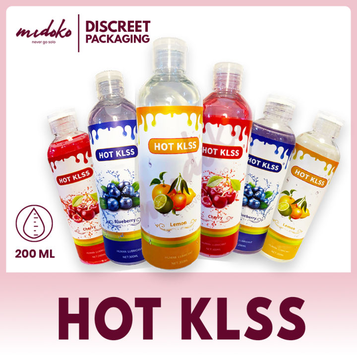 Midoko Hot Kiss Blueberry/Cherry/Lemon Lubricant for Anal Vaginal Sex ...