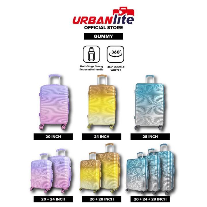 URBANlite Gummy (24") ABS+PC Hard Case 8-Wheels Spinner Luggage ULH24910 | Lazada