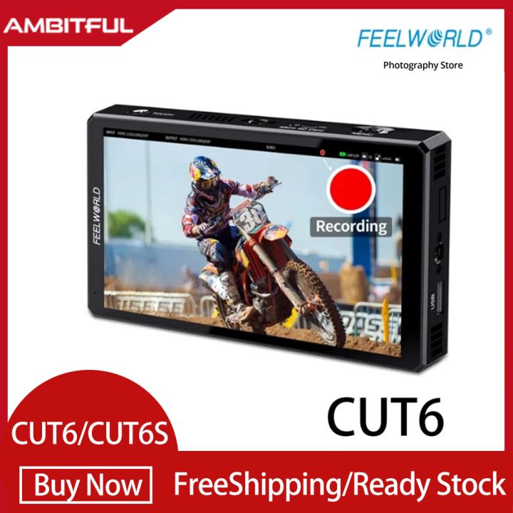 FEELWORLD CUT6 CUT6S 1920x1080 3D LUT Portable Monitor 6 inch Touch ...