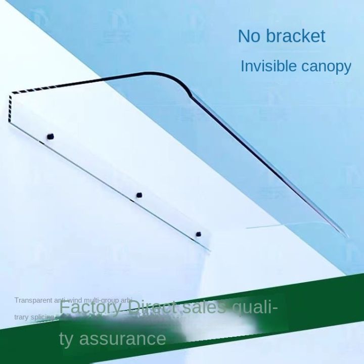 Non-bracket Transparent Canopy Endurance Plate Invisible Awning Window ...