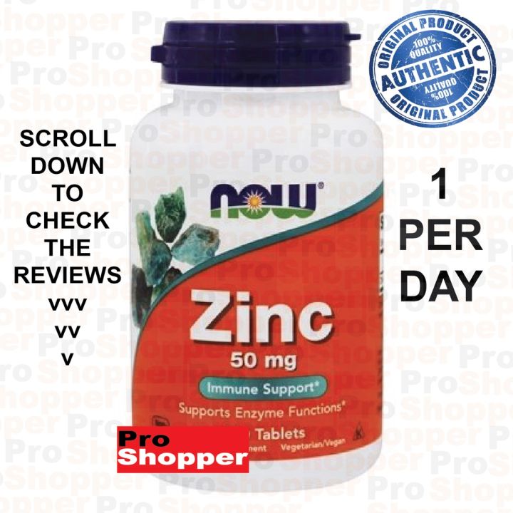 Now Zinc 50 mg Immune Support | Lazada PH