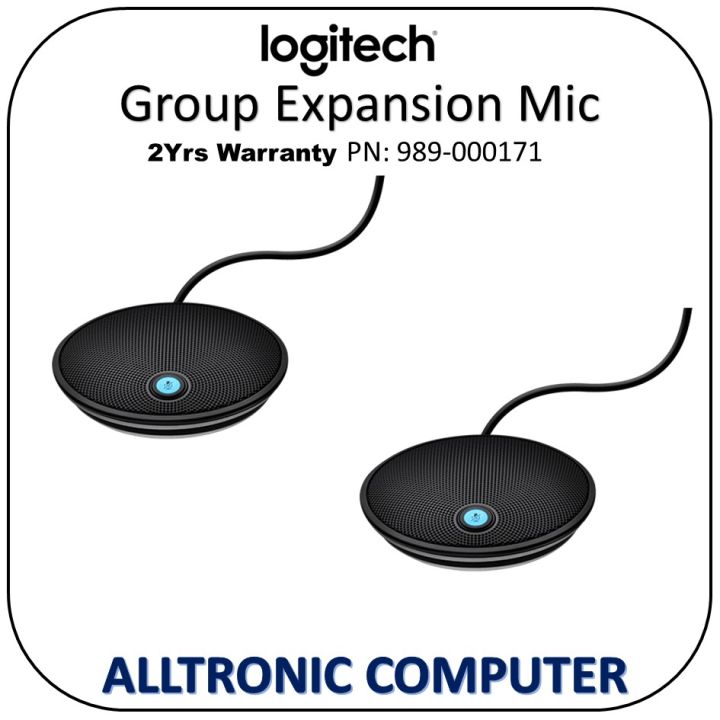 Logitech Group Expansion Mics (Add-on mics for larger groups) 2-Year ...