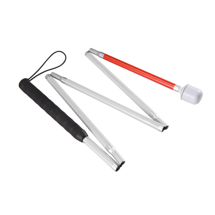 Aluminum Folding Cane 4-Sec Folding Cane with Rolling Tip for Blind ...
