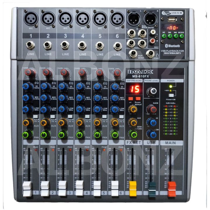 COD Imix by Trident MS-610FX 6 Channel Ultra-Slim Passive Mixer (Original) | Lazada PH
