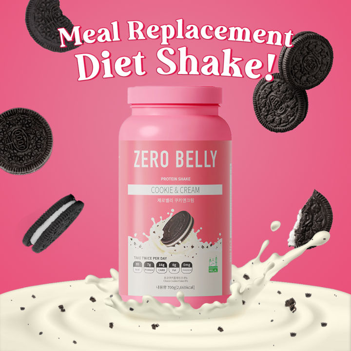 【ZEROBELLY】 Halal Protein Powder Meal replacement Diet Shake 28days ...