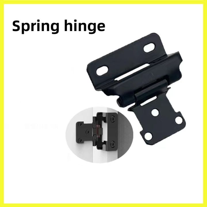 4 Pairs (8 Pcs) 1/2Inch Black concealed hinges for cabinet Self Closing ...