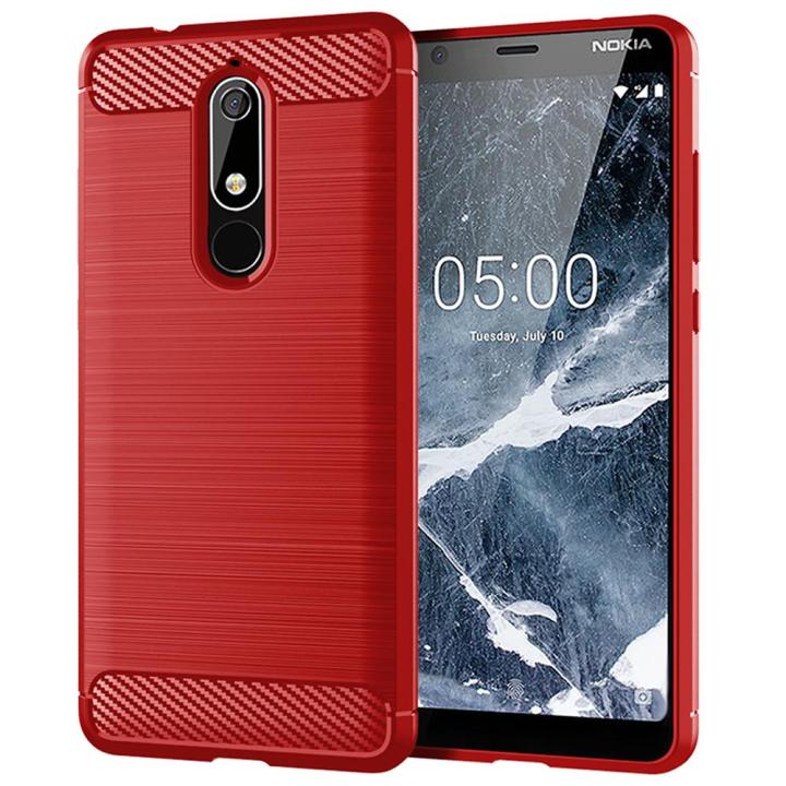 Ốp Điện Thoại Cho Nokia 5.1 Ốp Chống Sốc Sợi Carbon Silicon Kết Cấu ...
