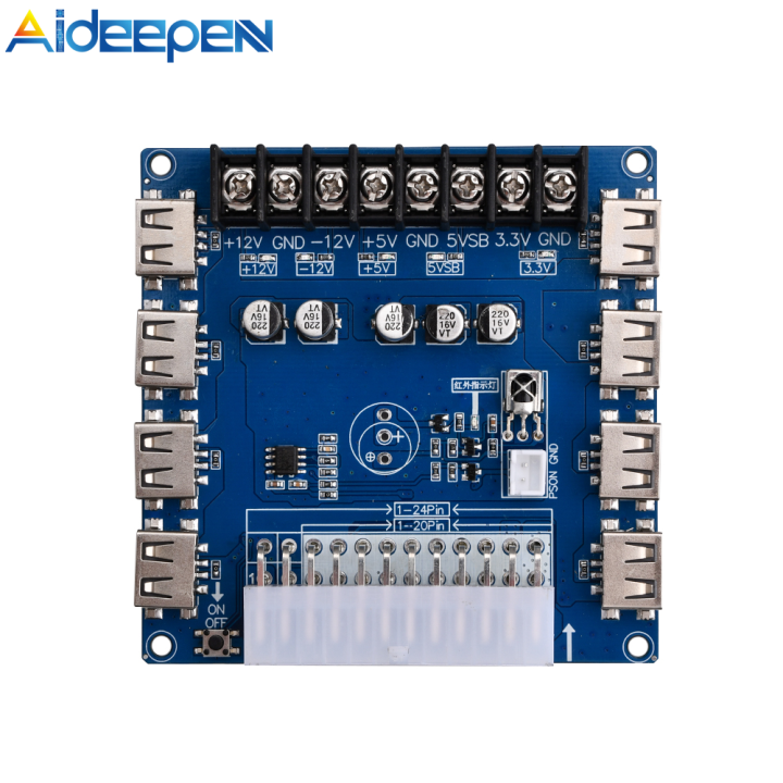 Aideepen USB Charging Desktop Chassis Power Adapter Board with Infrared ...
