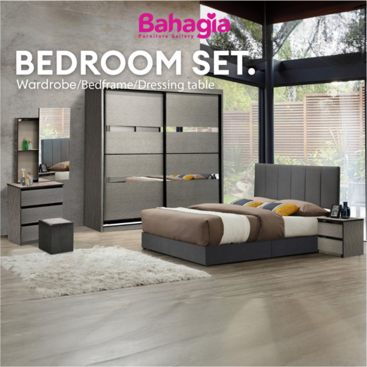 Free Delivery Install Brown 6x8ft And 8x8ft Bedroom Set Bedframe