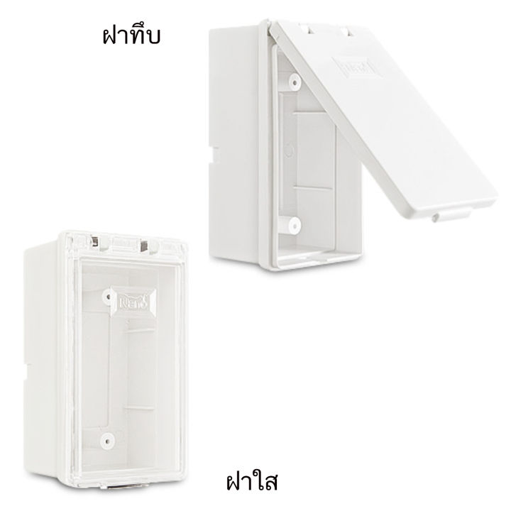 NANO-406 406C กล่องกันน้ำ บ็อกกันน้ำ ฝาทึบ ขนาด 2x4 1ชิ้น 30 ชิ้น/กล่อง) กล่องเบรกเกอร์ ฝาปิด ...