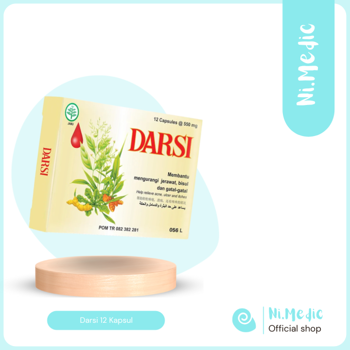 DARSI 12 KAPSUL | Nimedic | Obat Jerawat | Obat bisul dan gatal gatal ...