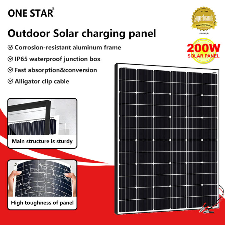 NSS Solar cell Panel Set 50W 100W 200W Monocrystalline Silicon Power ...
