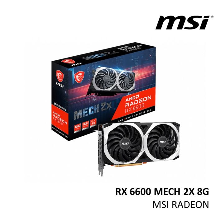 MSI RX 6600 MECH 2X 8G GRAPHIC CARD | Lazada