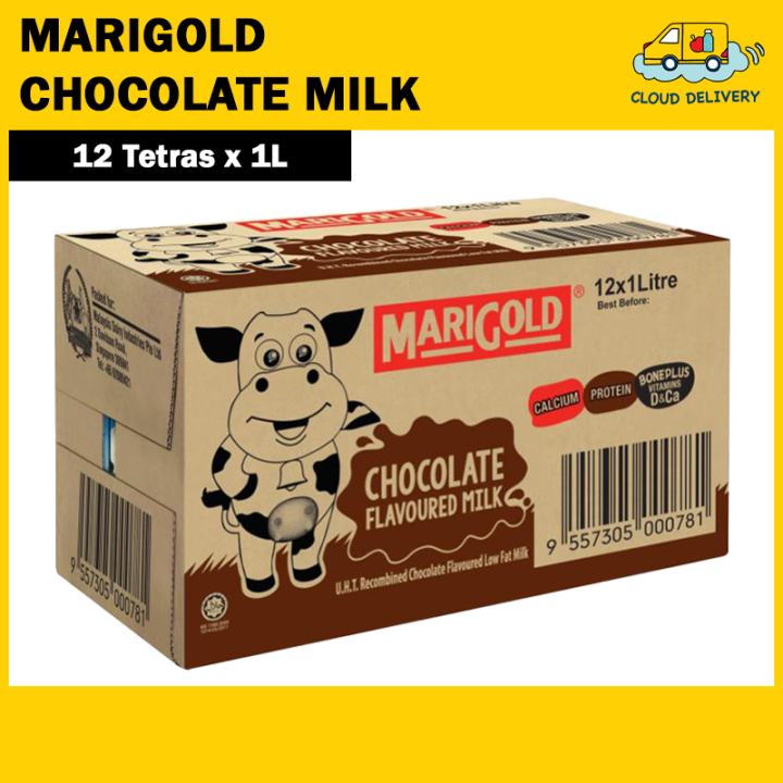 Marigold UHT Milk (12 x 1L) - Chocolate | Lazada Singapore