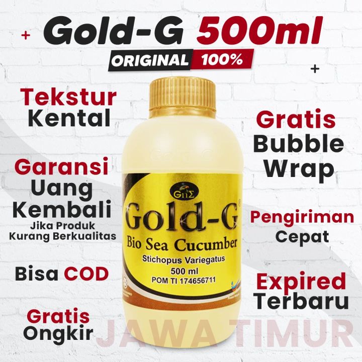 GOLD G 500ml ORIGINAL ORIGINAL 100 % BISA COD | Gold G - Jelly Gamat ...