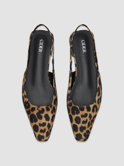 Cider LEOPARD PRINT SLINGBACK FLATS | Lazada PH