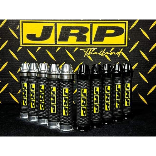 ORIGINAL JRP HANDLE GRIP BLACK & SILVER BAR END (UNIVERSAL) FREE JRP ...