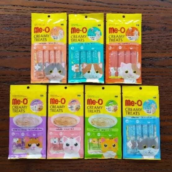 Me-o / MeO Creamy Treat 4x15 gr / Snack Kucing | Lazada Indonesia