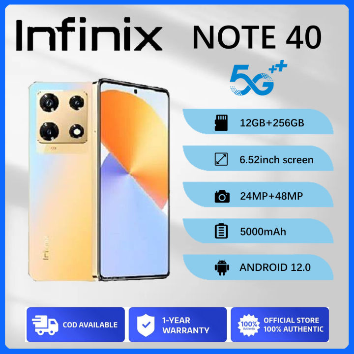 Infinix NOTE 40 Pro+ 5G Smartphone [12+256GB] MediaTek Dimensity 7020 ...
