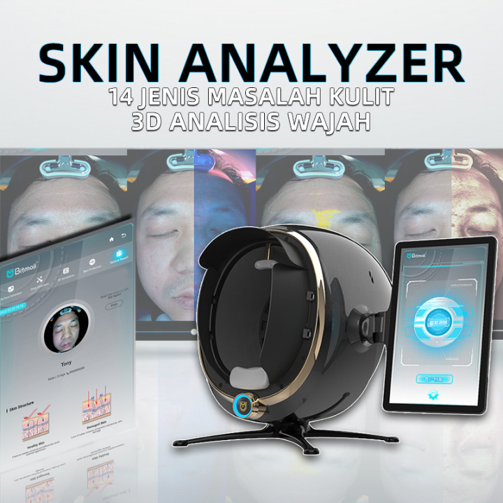 Skin Analyzer Analisis Kulit Wajah Smart Skin III Pendeteksi kulit ...