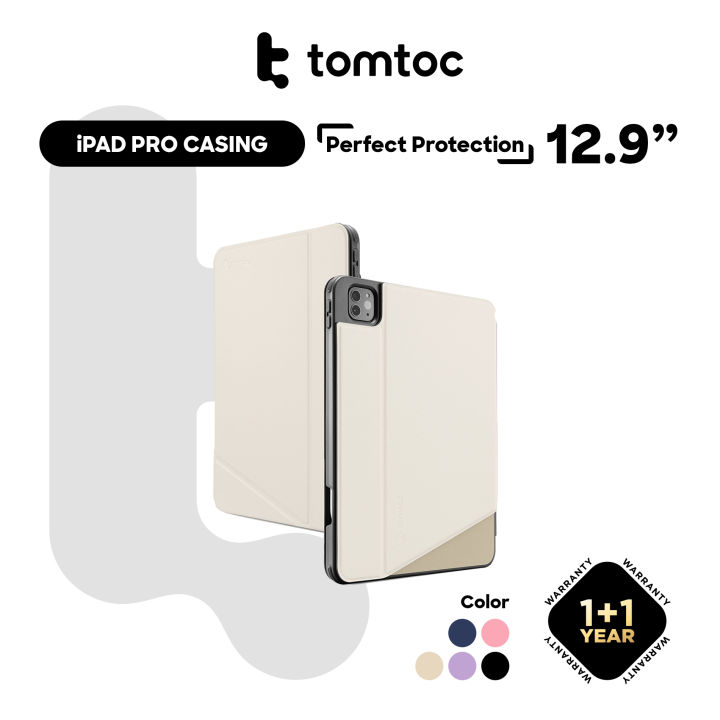 tomtoc 12.9 Inch Trifold Vertical Case - iPad Pro 2022 , 2021 & 2020 | Lazada PH