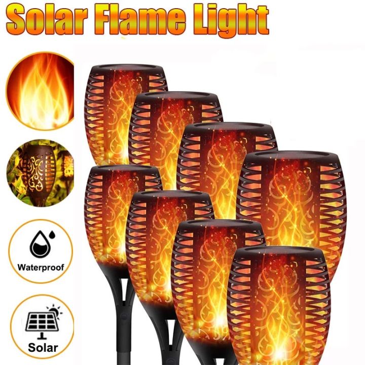 【COD】Raya Waterproof LED Solar Torch Light Solar Flame Lamp Flickering ...