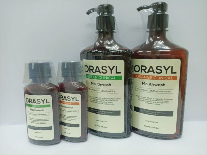 ORASYL Mouthwash Green/Orange 500ml | Lazada Singapore