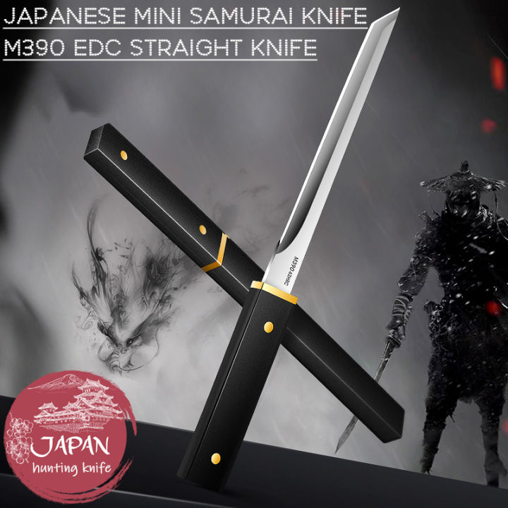 JAPAN Mini Samurai Knife M390 ดาบซามูไร 20CM ความแข็งสูง 62HRC สแตนเลส ...