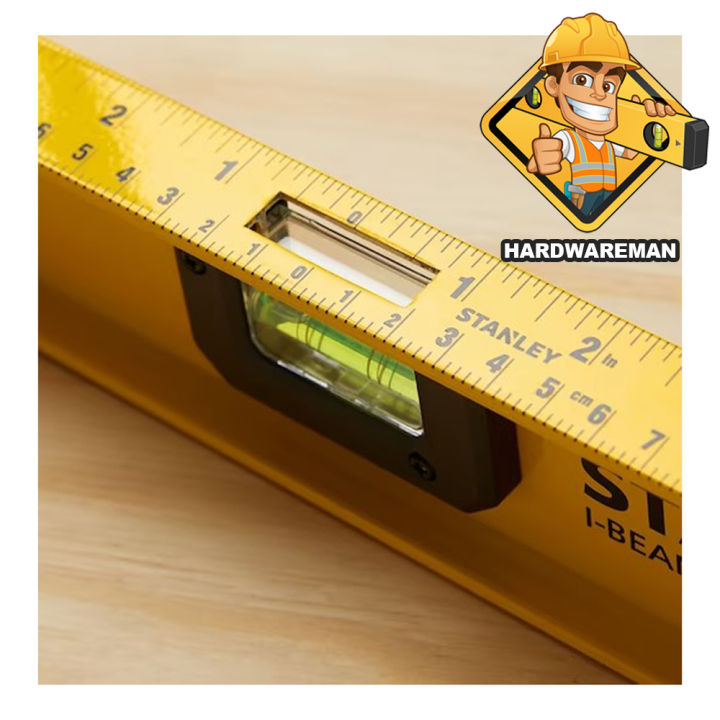 Stanley Aluminum Level Bar I-Beam with Three Vials for Precision ...