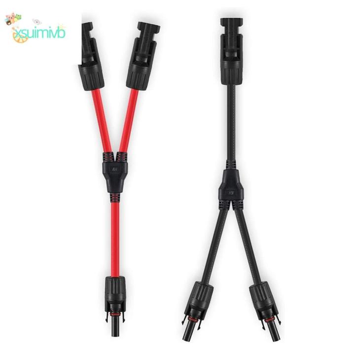 XSUIMI Tool-free Solar Panel Connectors MC4 1 to 2 Splitter Solar Cable ...