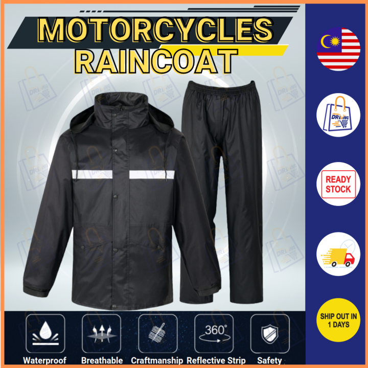 Motorcycle Raincoat Shield Waterproof Rainsuit Baju Hujan Bike Bicycle Outdoor Rain Jacket Jaket ...