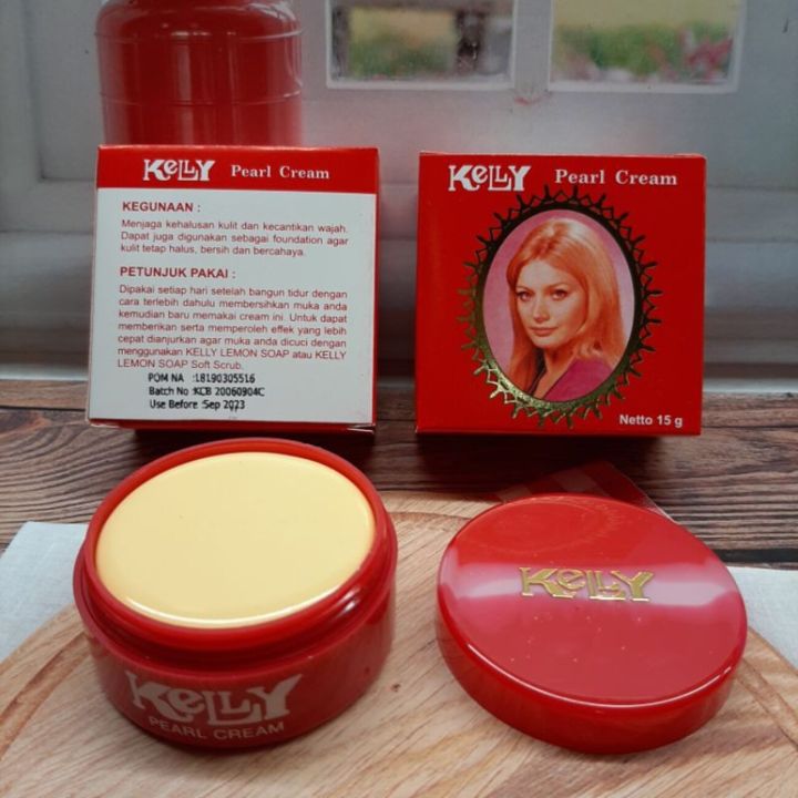 krim kelly pearl cream 15gr menjaga kehalusan kulit dan kecantikan ...