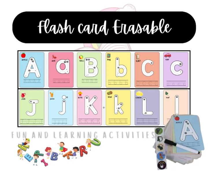 Trace and erase flash card Alphabet | Lazada PH