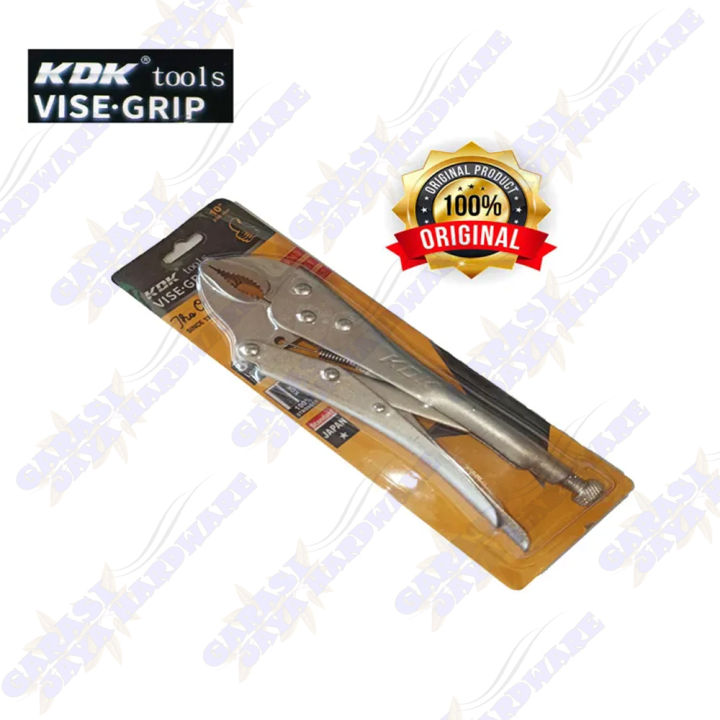 KDK Locking Grip Plier Tang Buaya Lock 10 Inch Model Mata Round Bulat ...