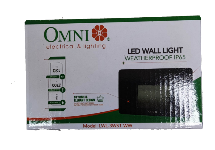 LED Wall Light Weatherproof IP65 LWL-3WS1-WW | Lazada PH