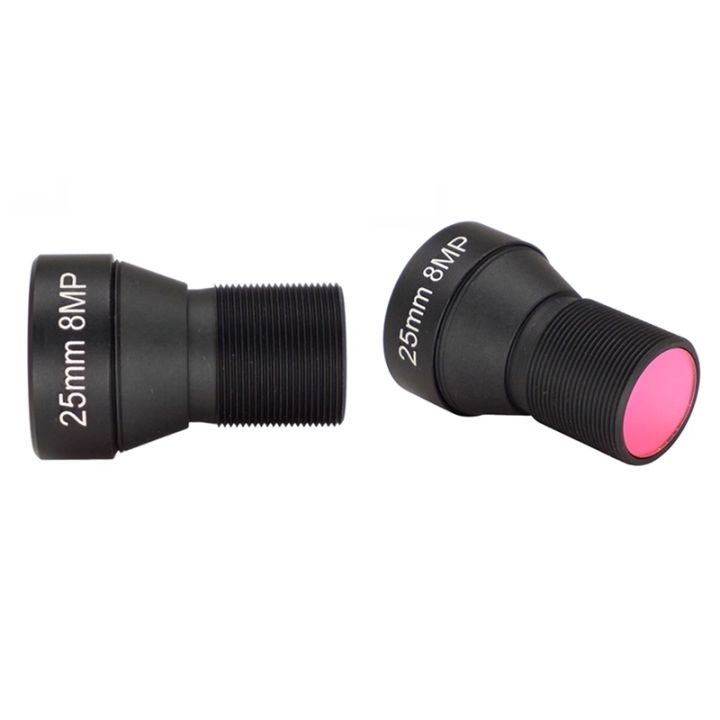 HD 4K 8MP CCTV Lens 25MM M12 Mount Low Distortion Aperture F1.6 Format ...