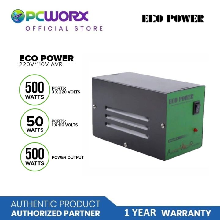 Eco 500watts with 110Volts AVR | Automatic Voltage Regulator | Power ...