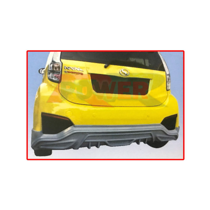 Perodua Myvi Icon (2015 Facelift) SE Special Edition WALD Style Rear ...