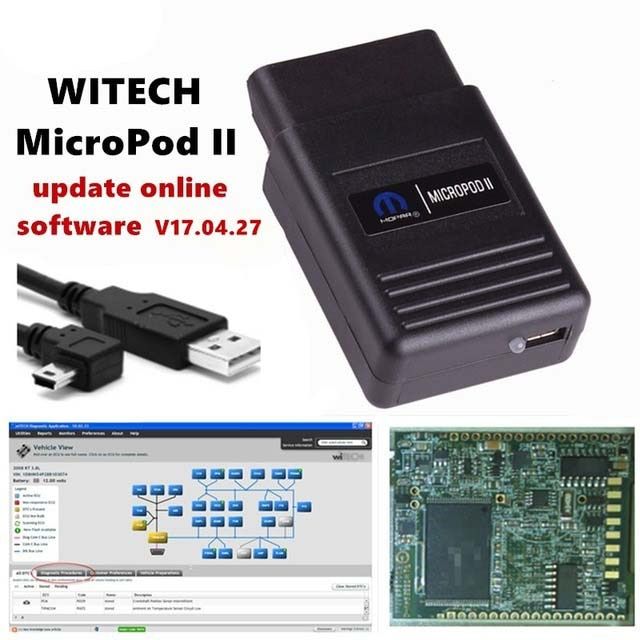 wiTech MicroPod 2 V17.04.27 Diagnostic Programming Tool WITECH scan tool | Lazada.co.th