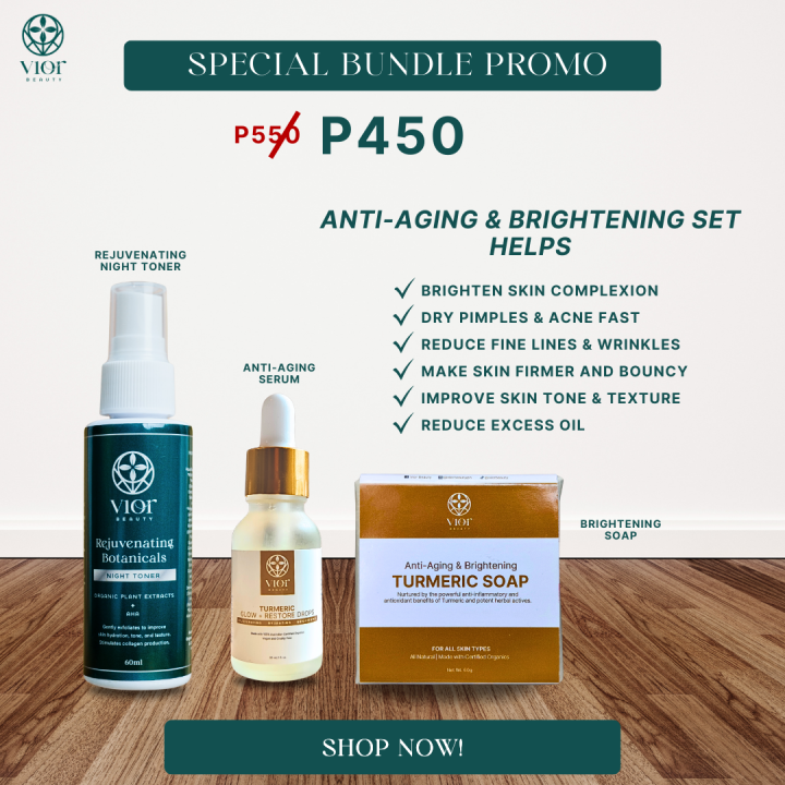 Vior Beauty Anti-Aging and Brightening Set Healthy Glowing Youthful ...