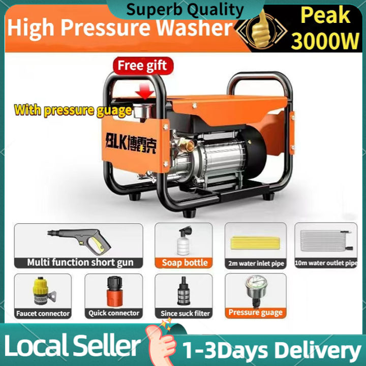 Car Wash Machine 3000W High Power Fully Automatic Household High Pressure Washer Heavy Duty ...