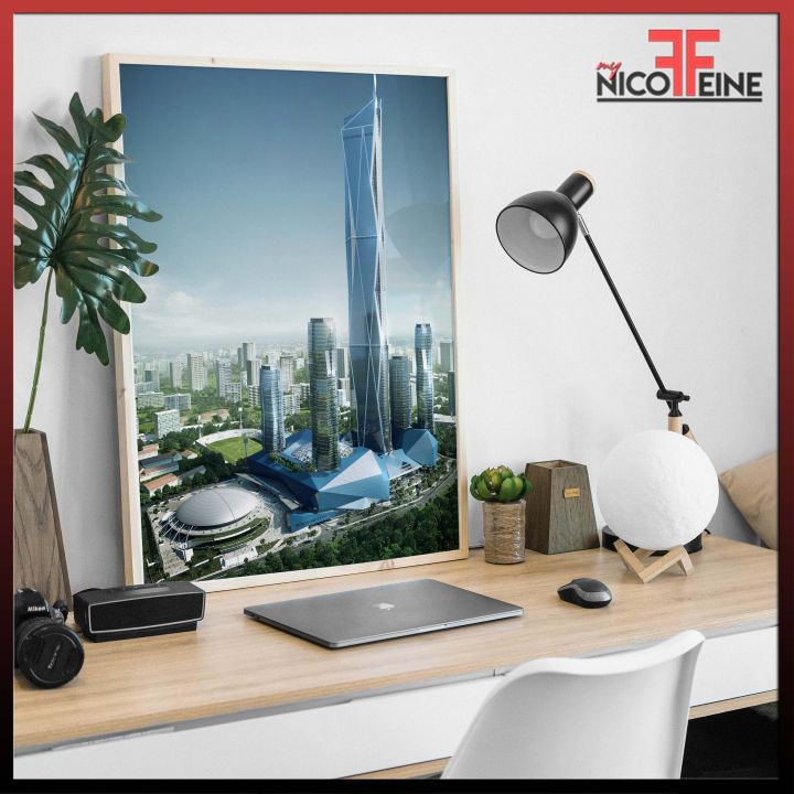 (POSTER ONLY) Merdeka 118 PNB 118 Tower Skyscraper Concept Art Large ...