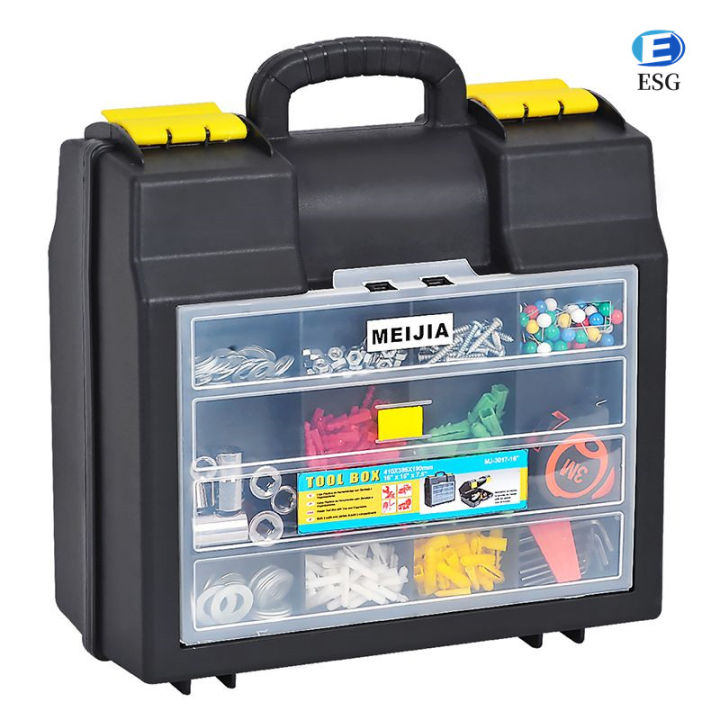 Tools Organizer Box Small Parts Storage Box with Removable Plastic ...