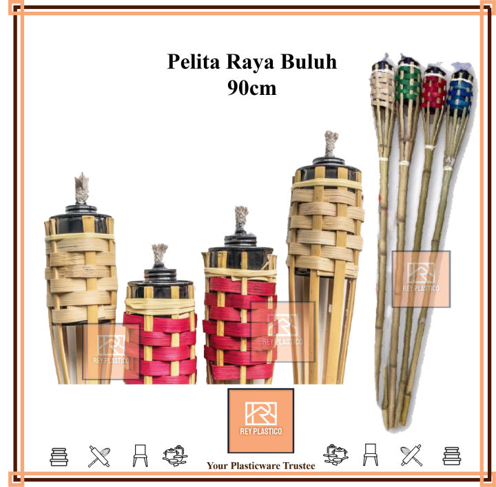 Pelita Buluh Raya / Pelita Tradisional /Pelita Raya 90cm/ Lampu Pelita ...
