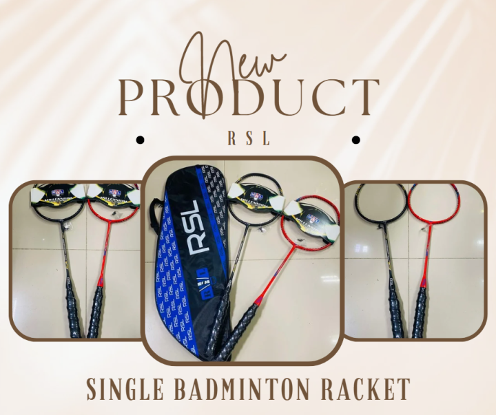 RSL Single Badminton Racket ( Red & Black ) | Lazada PH