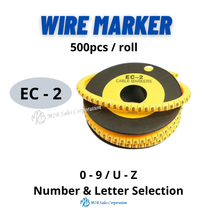 Cable Marker Cable Tagging Wire Marker EC-2 Sleeve Type 0 - 9 Selection ...