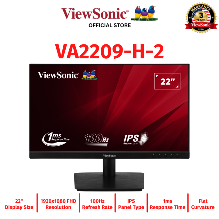 Viewsonic Monitor VA2209-H-2 22" (1920 x 1080 FHD) / 100Hz / IPS / 1ms ...