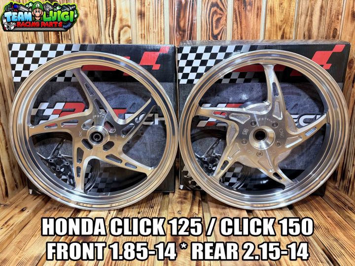 PZ TECH WHIRLPOOL CNC MAGS 14s 5 SPOKES HONDA CLICK 125 / CLICK 150 ...