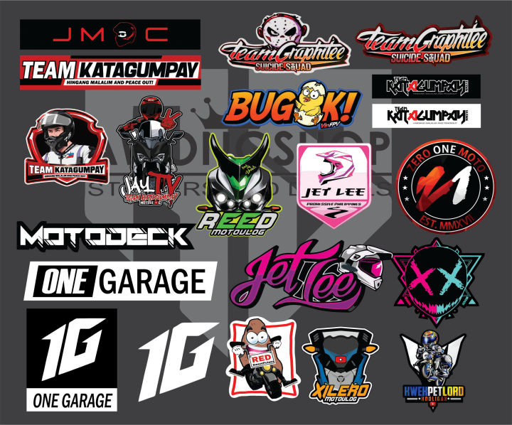 MOTOVLOGGERS PH STICKERS HIGH QUALITY VINYL WATERPROOF TEAM KATAGUMPAY ...
